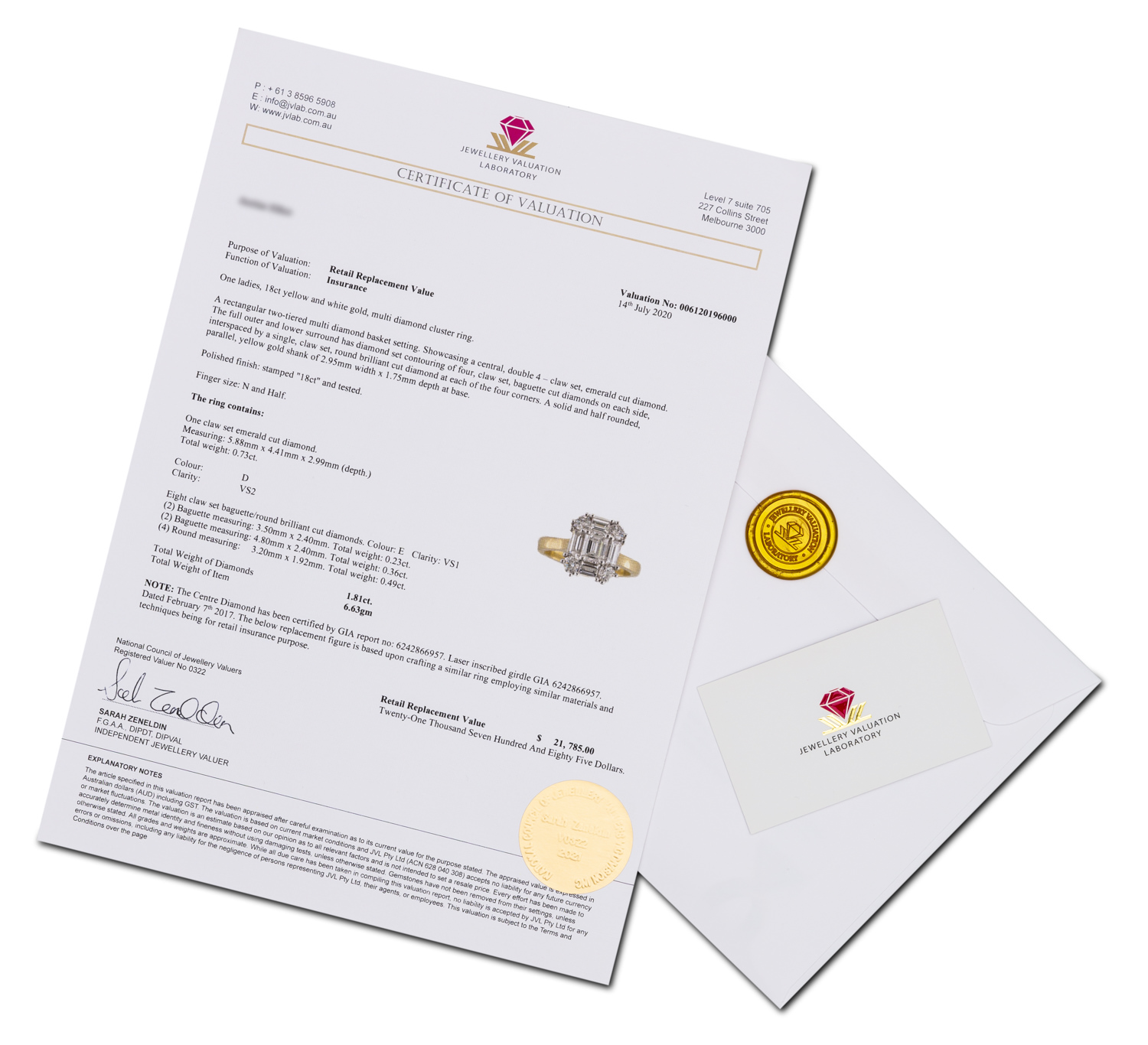 Reports - Jewellery Valuation Laboratory